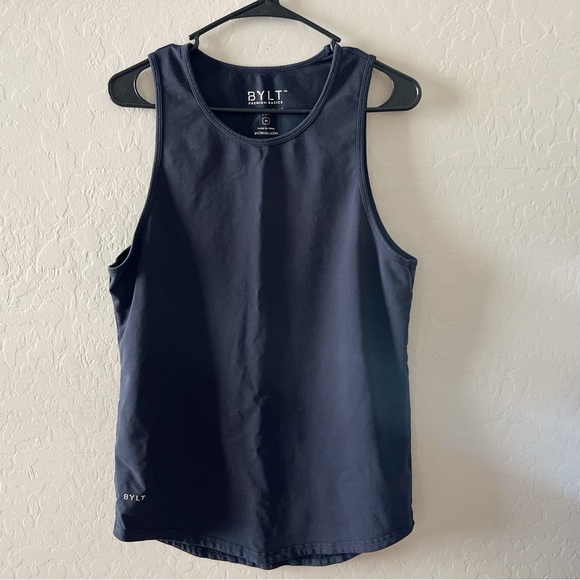 BYLT Basics | Shirts | Bylt Basics Navy Blue Lux Drop Cut Tank Top ...